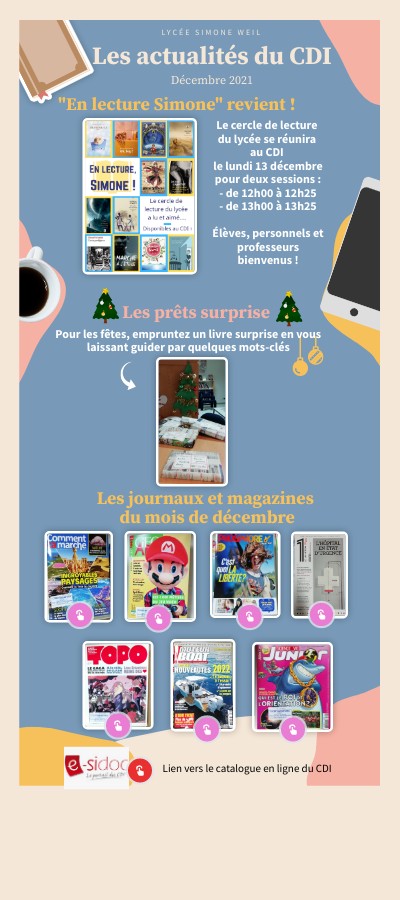 Actualités CDI décembre 2021 | Genially