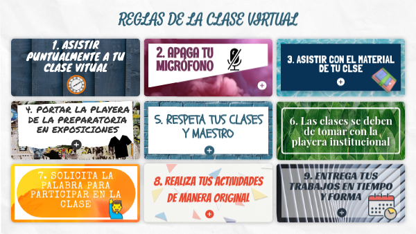 Reglas de la clase ORIENTACIÓN | Genially