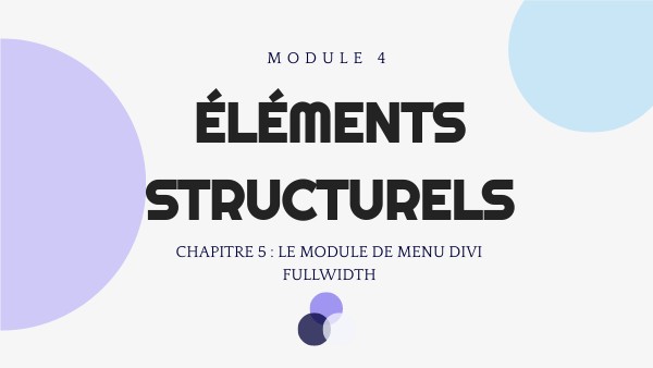 Eléments structurels Chapitre 5 | Genially