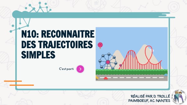 Trajectoire d'un objet