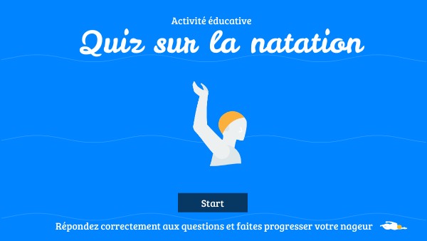Quiz pour apprendre la natation en s'amusant | Genially