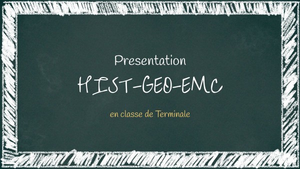présentation terminales | Genially
