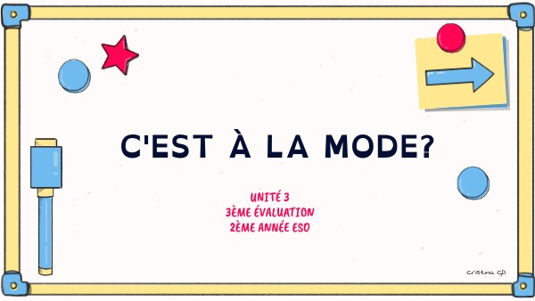 C'est à la mode? 2ºESO | Genially