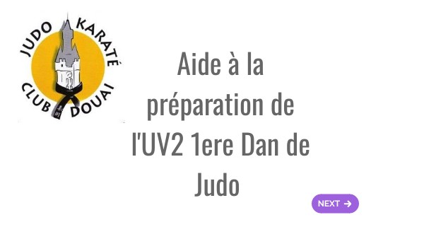 UV2 Grade 1ere Dan