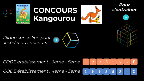 Concours KANGOUROU | Genially