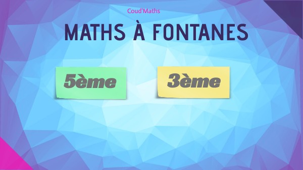 Coud'Maths | Genially