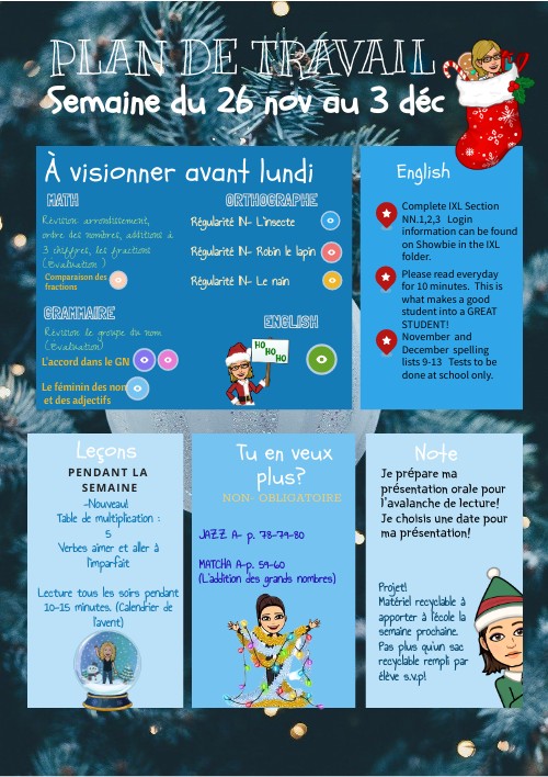 semaine du 26 nov au 3 déc | Genially