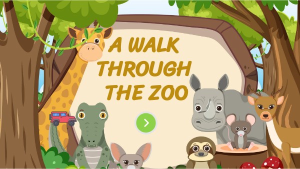 A WALK THROUGH THE ZOO. LET'S LEARN ABOUT ANIMALS. | Genially