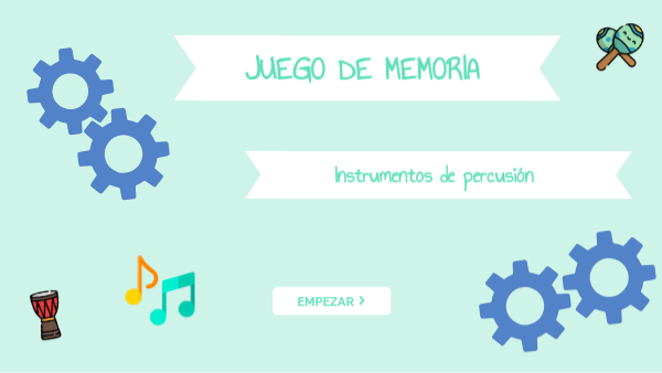 Memory instrumentos de percusión | Genially