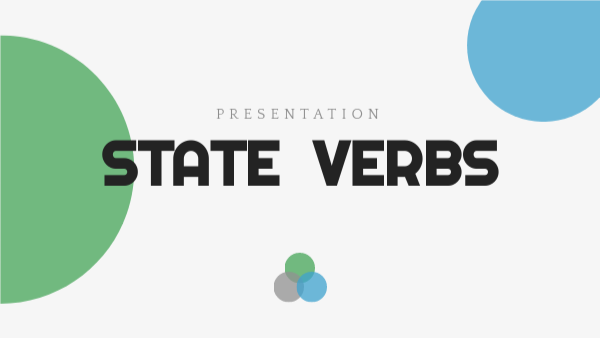 A2-B1. State verbs | Genially