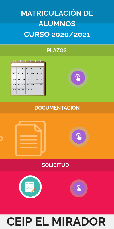 Matriculación 20/21 | Genially