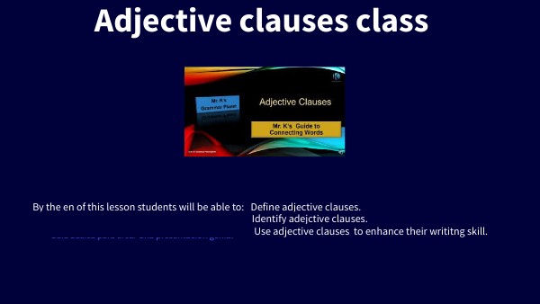 Adjective clauses | Genially