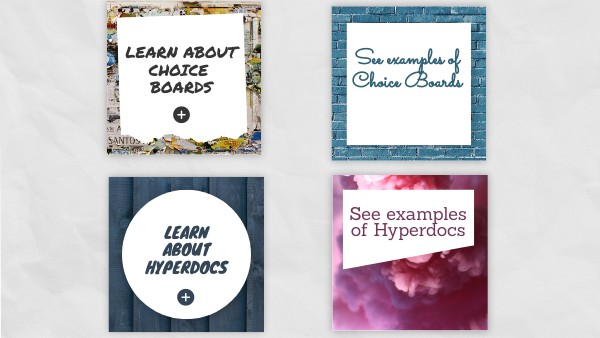 Intro to Choice Boards & HyperDocs