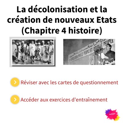 Flash cards - La décolonisation S1 | Genially