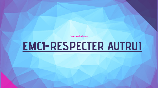 EMC 1 Respecter autrui | Genially