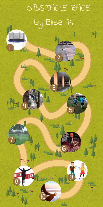 Obstacle race example | Genially