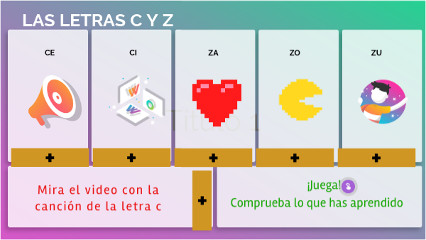 Las letras c y z 1º Primaria | Genially
