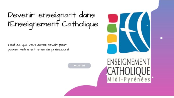 Devenir enseignant | Genially