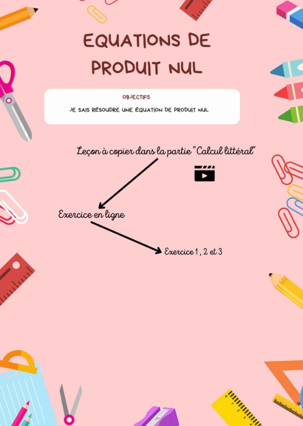 3e - Équations de produit nul