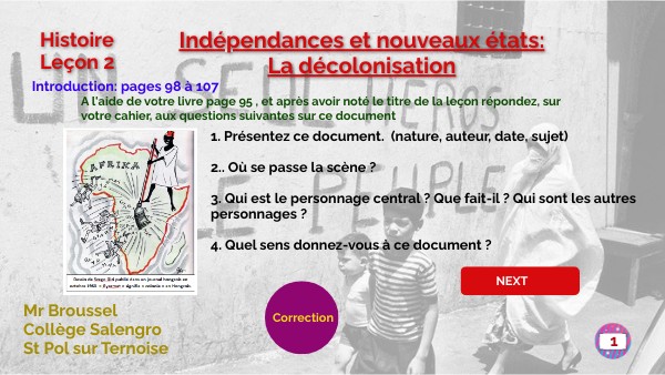 La décolonisation 3ème
