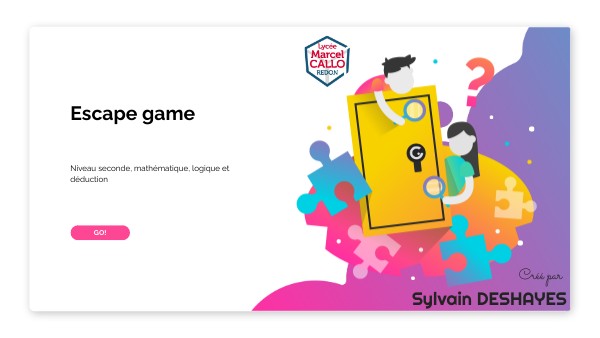 Escape game maths | Genially