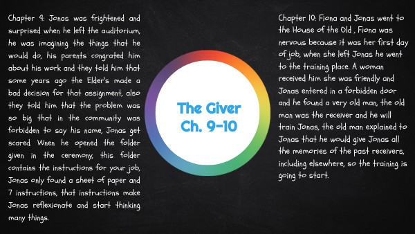 The Giver Ch 9-12