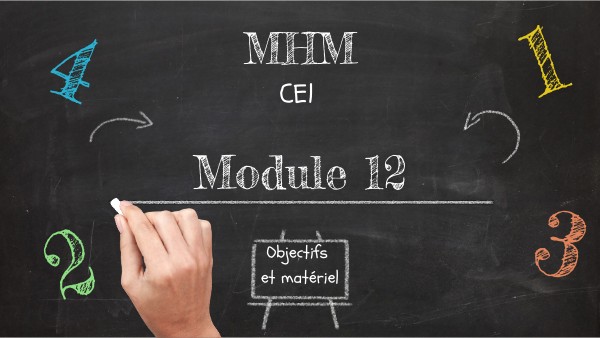 MHM CE1 module 12