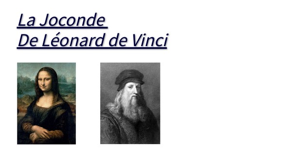 Oral brevet : la Joconde | Genially