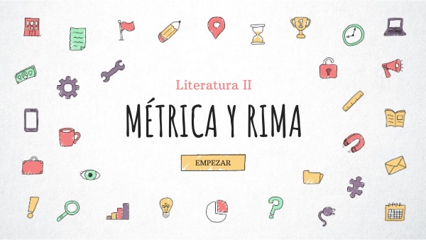 Literatura II, género lírico - Métrica y rima | Genially