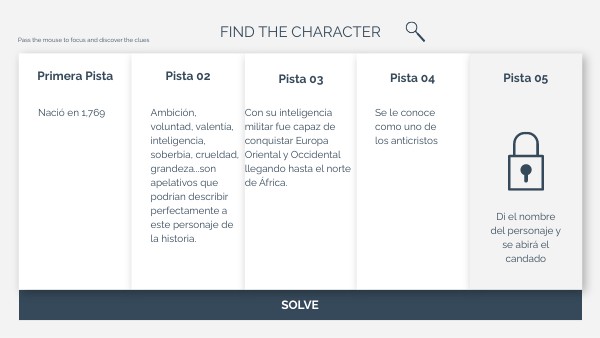 Juego de clue | Genially