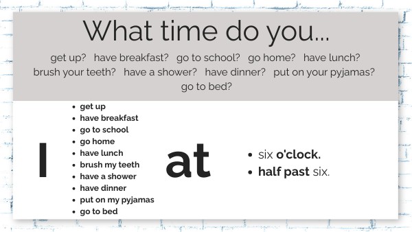 3º What time do you... | Genially
