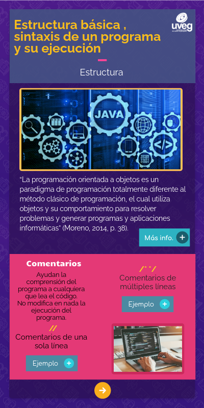 Estructura básica , sintaxis de un programa y su ejecución | Genially