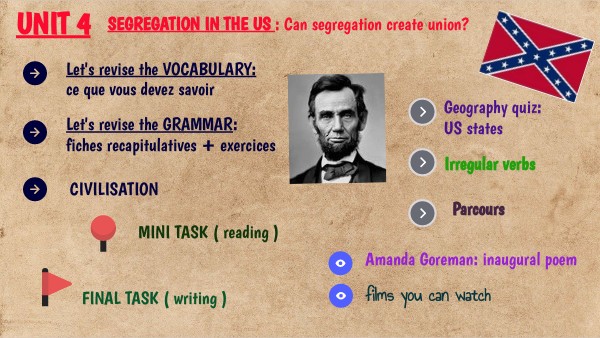 3ème UNIT 4 segregation | Genially