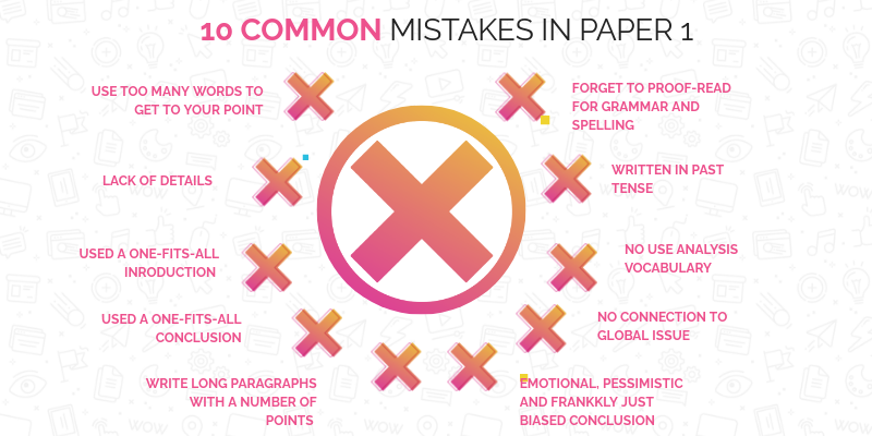 Common mistakes in Paper 1