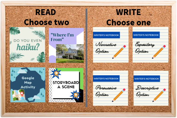 Week 29 Choice Board | Genially