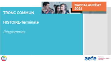Programme histoire tronc commun | Genially