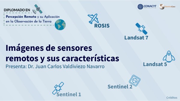 Imágenes de sensores remotos y sus características