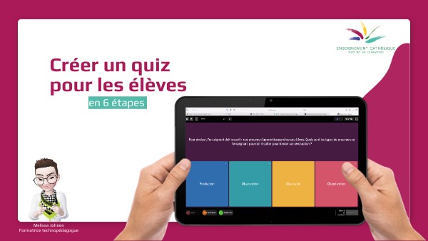 Construire un quiz pour les élèves