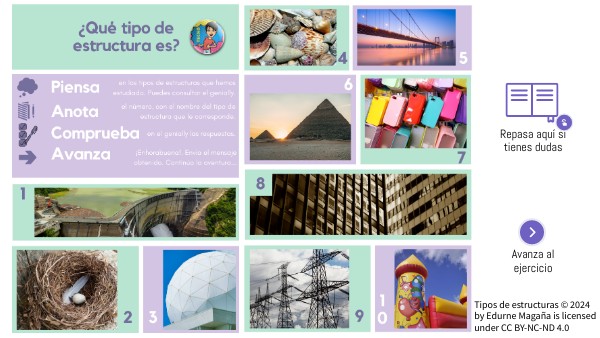 Ejercicio tipos estructuras | Genially