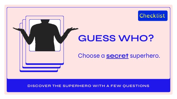6è project 1 superhero Guess Who FACE | Genially