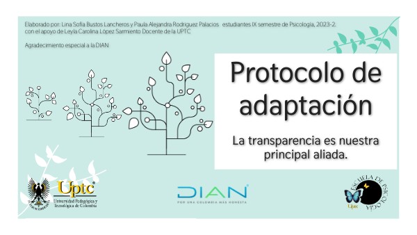 PROTOCOLO DE ADAPTACIÓN-DIAN- Dic. 2023 | Genially