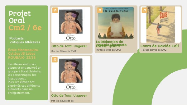 AUDIO GALLERY | Genially