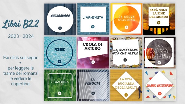 Libri B2.2 (2023-2024) | Genially