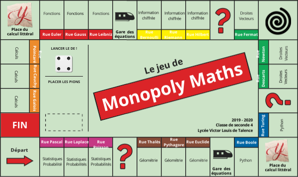 Monopoly maths (fichier de travail) réutilisable