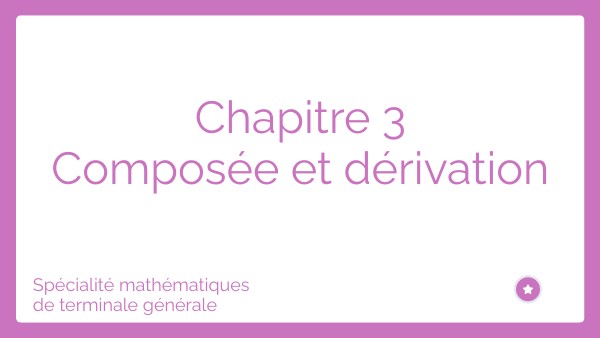 Chapitre 3 Composée et dérivation