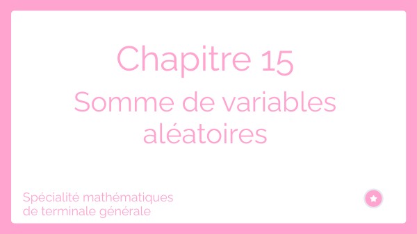Chapitre 15 Somme De Variables Aléatoires