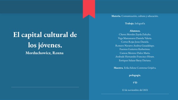 El capital cultural de los jóvenes.