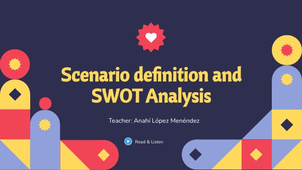 Scenario definition and SWOT analysis | Genially