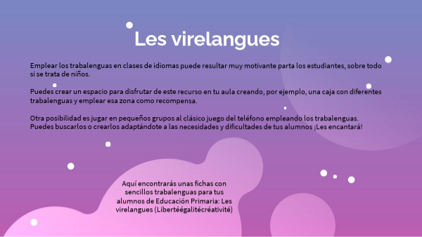 Les virelangues | Genially