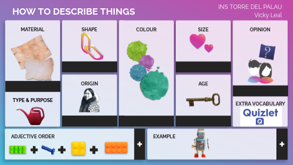 HOW TO DESCRIBE THINGS